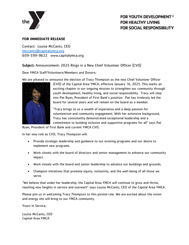 ABWL Congratulates Tracy M. Thompson on Historic Appointment as CVO of ...